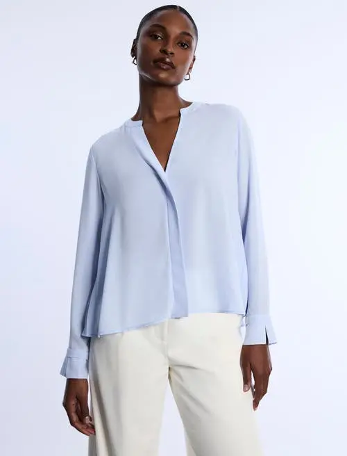 Bcbgmaxazria Pleated Back Blouse