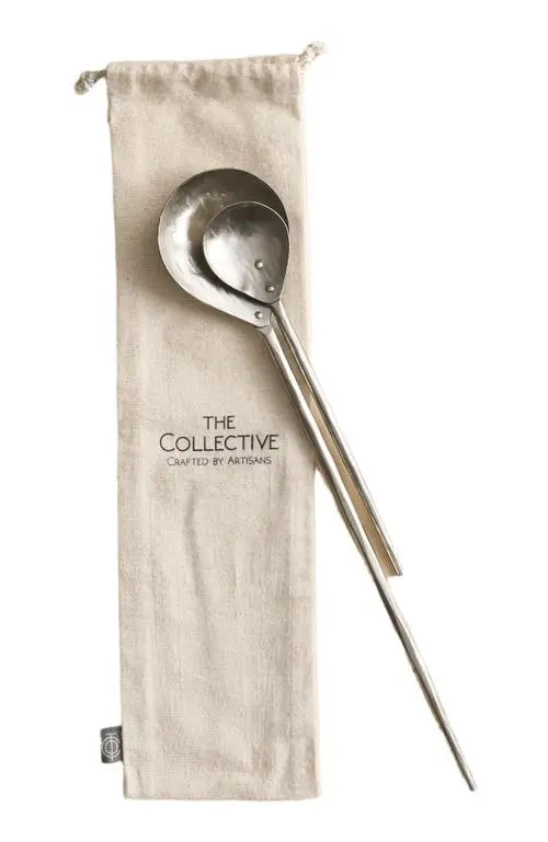 THE COLLECTIVE HOME Forge Pewter Stir Spoons Assortedset Of 2 - Gray