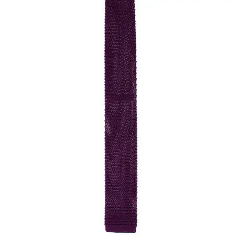 Trafalgar Zion Knit Silk Necktie - Purple