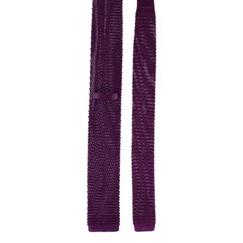 Trafalgar Zion Knit Silk Necktie - Purple