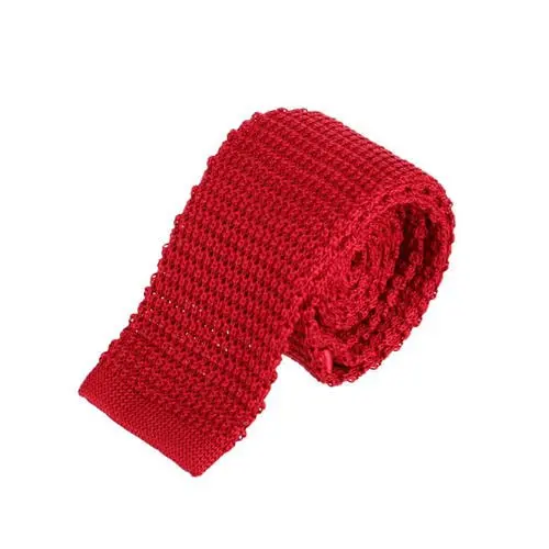 Trafalgar Zion Knit Silk Necktie - Red