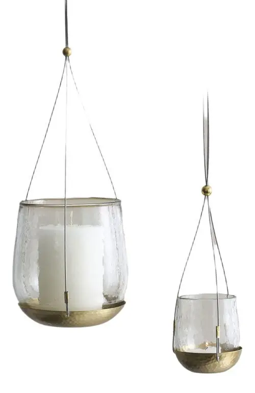 THE COLLECTIVE HOME Pebbled Hanging Lantern