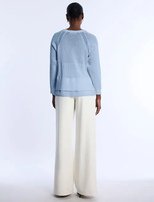 Bcbgmaxazria Pointelle Knit Sweater