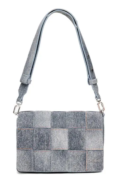 Desigual Woven Denim Crossbody Bag