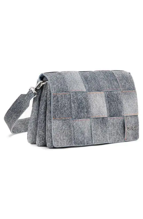 Desigual Woven Denim Crossbody Bag