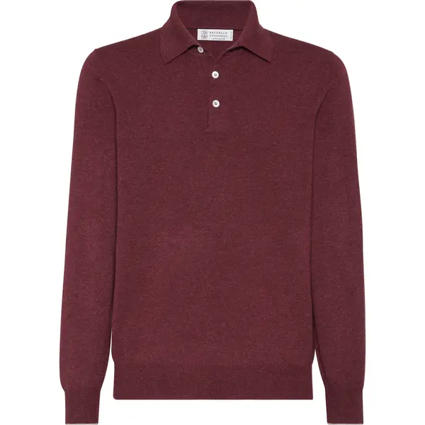 Brunello Cucinelli Polo-style Sweater - Amaranth