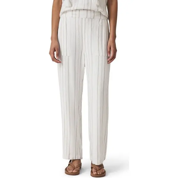 Splendid Layla Stripe Pants - White/ Fawn