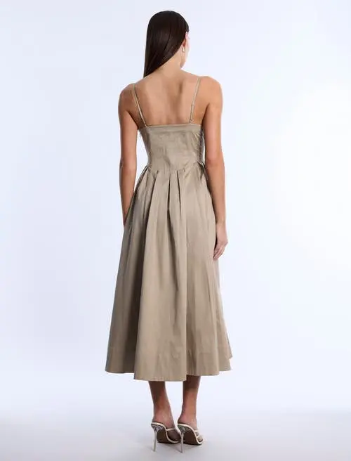 Bcbgmaxazria Fit-and-flare Midi Dress