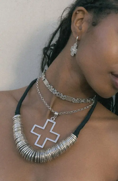 CHILD OF WILD Madonna Cross Chain Necklace