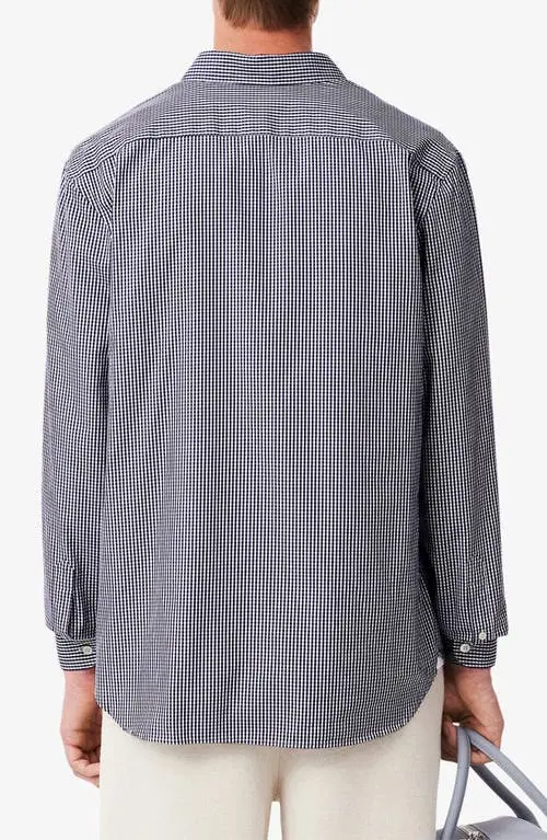 Lacoste Checker Cotton Pinpoint Button-down Shirt