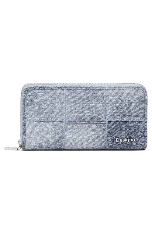 Desigual Denim Zip Around Wallet