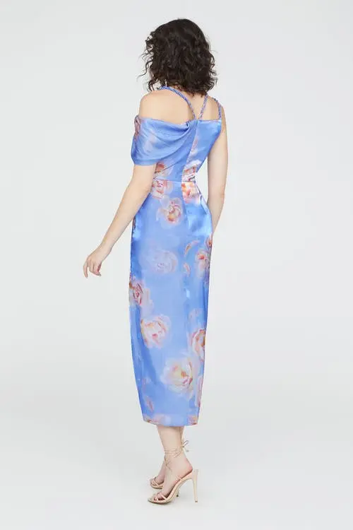 Theia Yannah Wrap Cocktail Dress