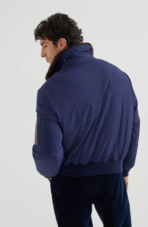 Brunello Cucinelli Nylon Down Jacket - Indigo