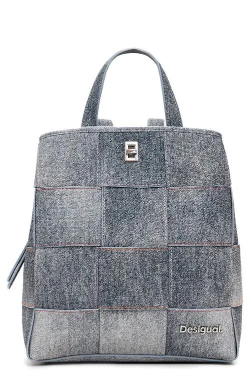 Desigual Braided Denim-effect Backpack
