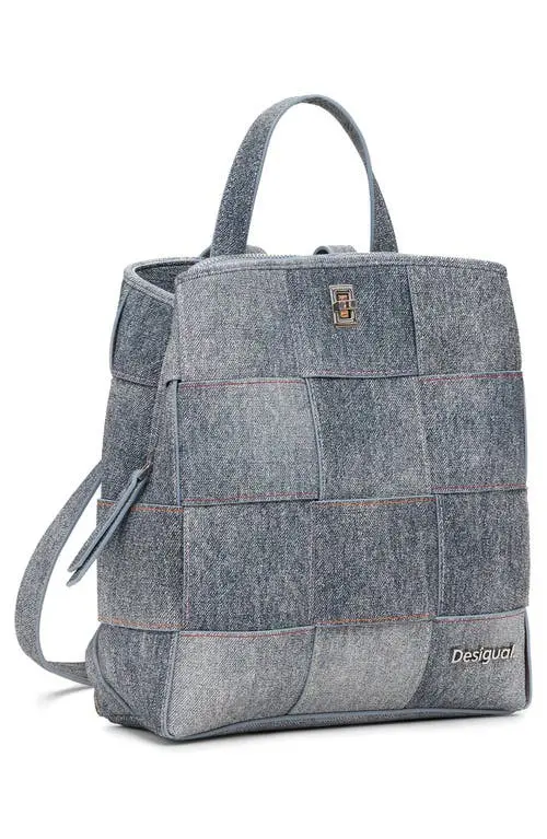 Desigual Braided Denim-effect Backpack