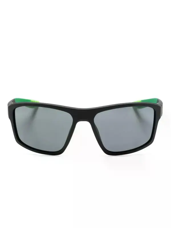 Nike Brazen Fury Rectangle-frame Sunglasses - Black