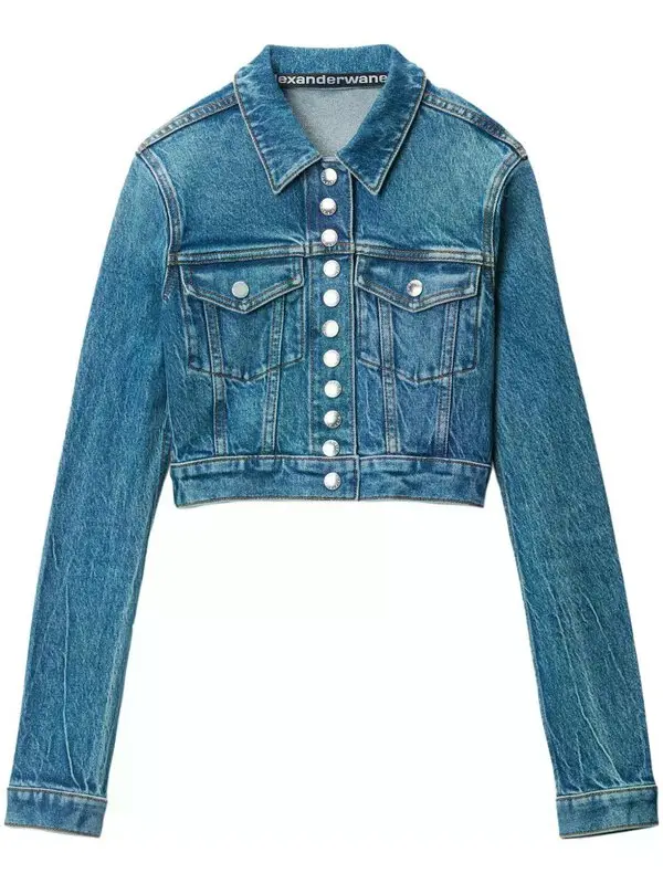 Alexander Wang Shrunken Denim Jacket