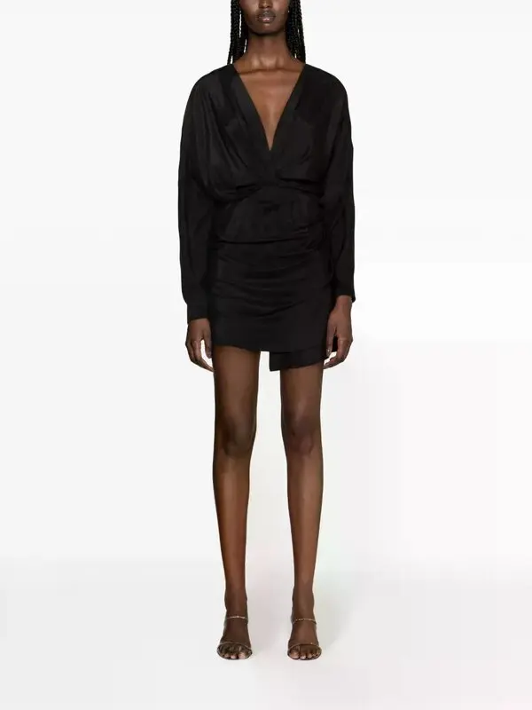 Gauge81 Asuka Draped Silk Dress