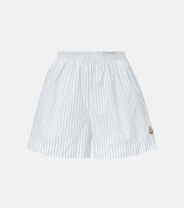 Moncler Striped Technical Shorts - White