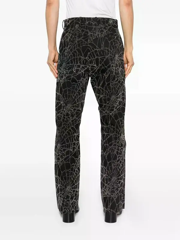 MASU Flocky-web Flared Trousers