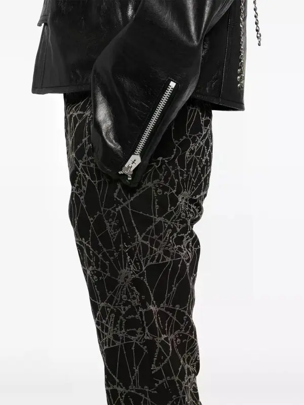 MASU Flocky-web Flared Trousers