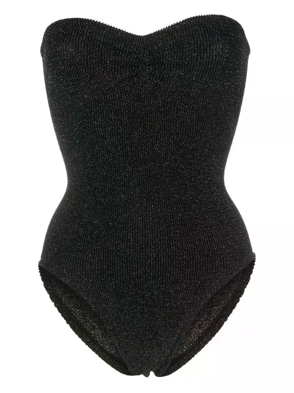 Hunza G Brooke Strapless Swimsuit - Black