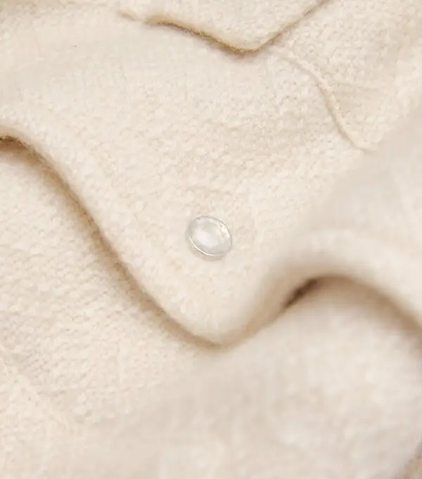 GOD'S TRUE CASHMERE Cashmere And Moonstone Shirt - Beige