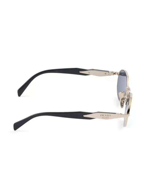 Prada Oval-frame Sunglasses - Silver