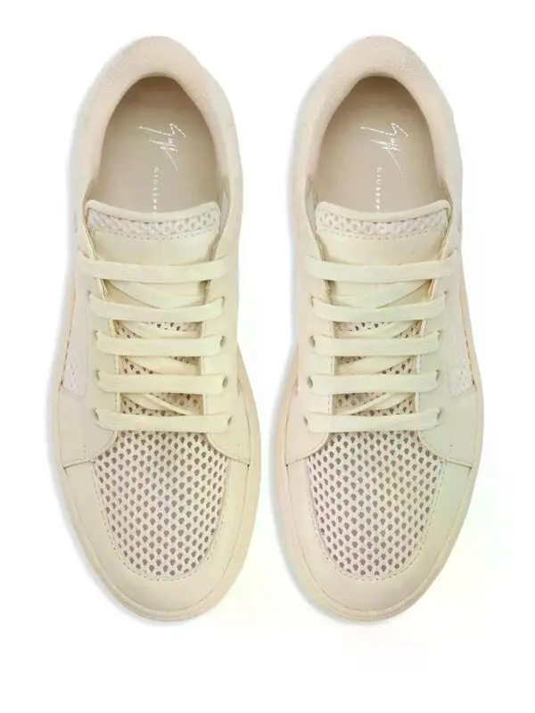 GIUSEPPE ZANOTTI Mesh Sneakers - Neutrals