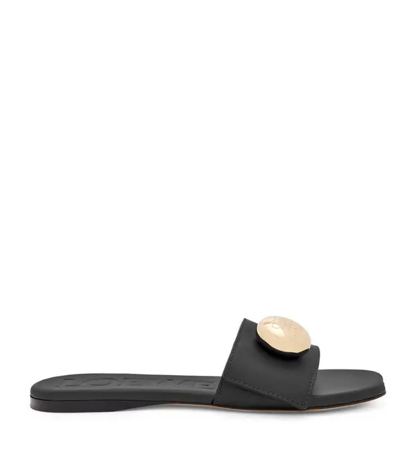 Loewe Pebble Slides - Black