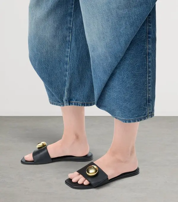 Loewe Pebble Slides - Black