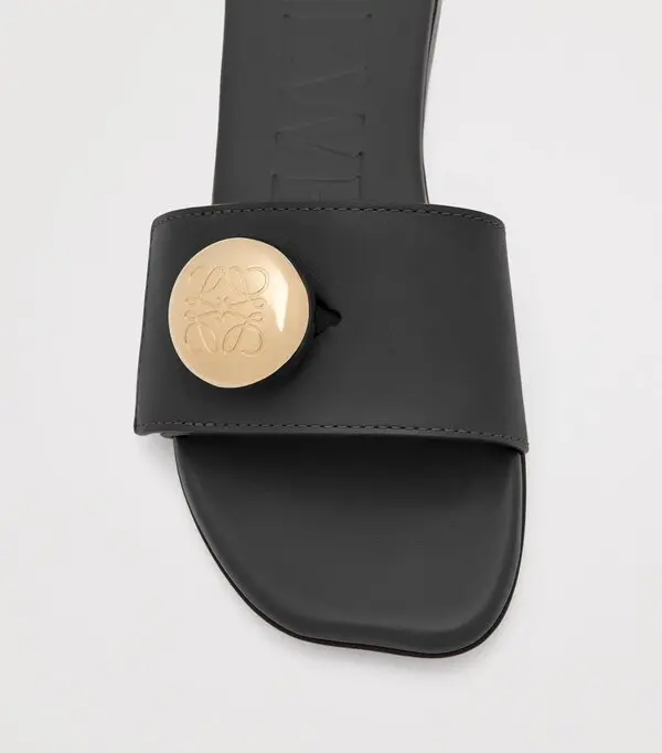 Loewe Pebble Slides - Black