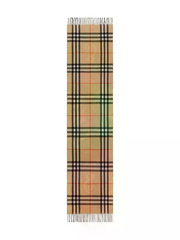 Burberry Checked Cashmere Scarf