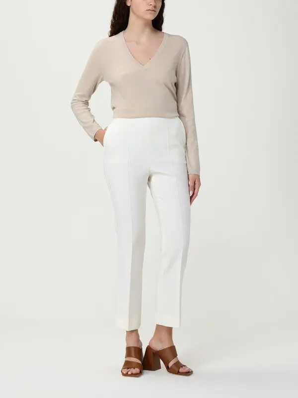 Max Mara Long Sleeve V-neck Pullover - Sand