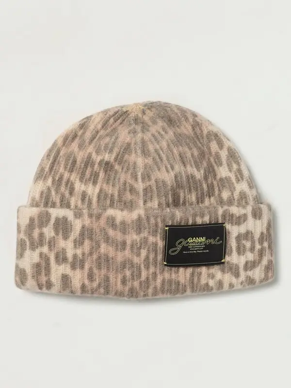 GANNI Beanie - Brown