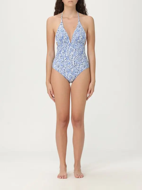 KAMPOS Floral Print One-piece Swimsuit - Blue