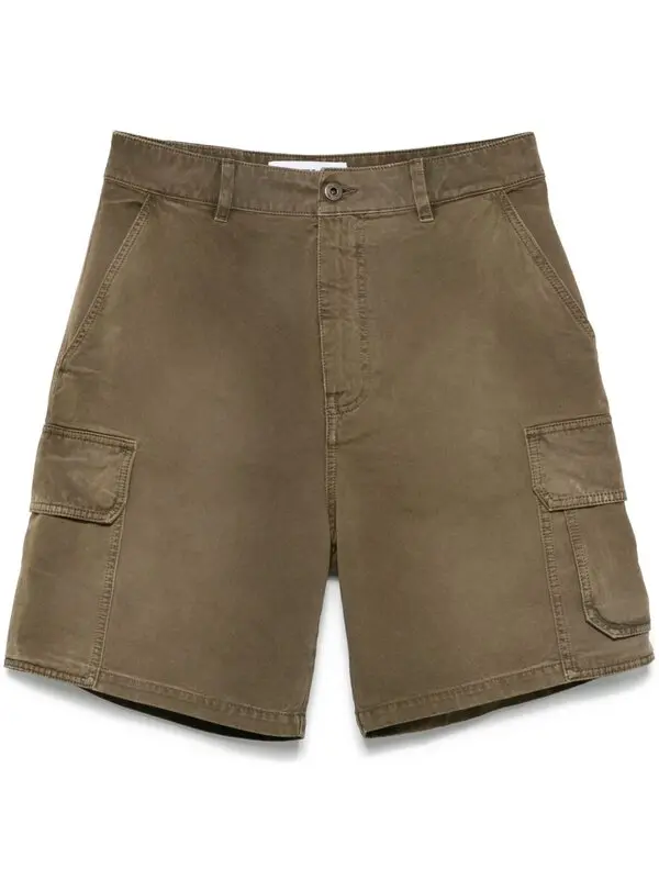 Loewe Cotton Cargo Shorts - Kaki