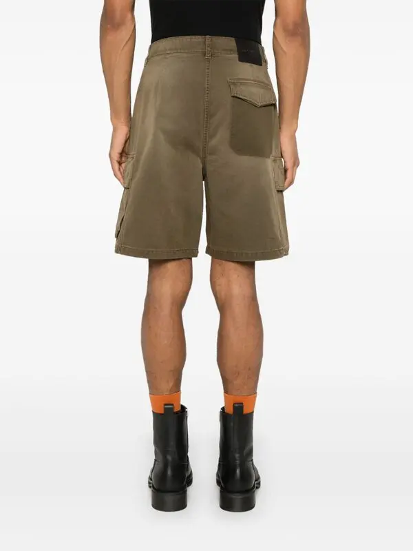 Loewe Cotton Cargo Shorts - Kaki