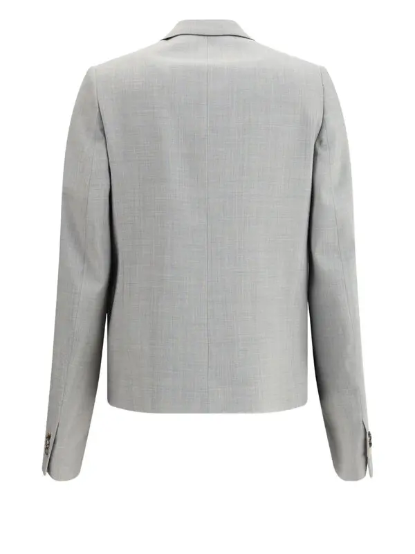 Loewe Wool Single-breasted Jacket - Light Grey
