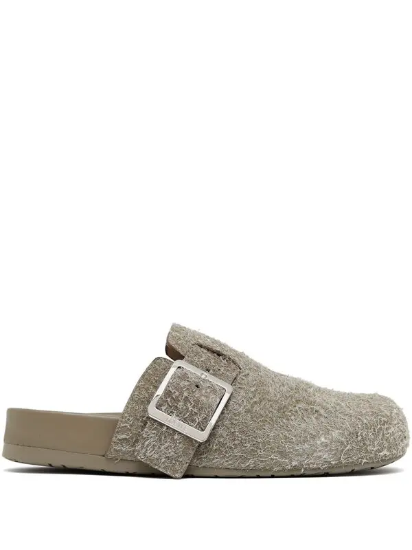 Loewe Easy Buckle Slippers - Kaki