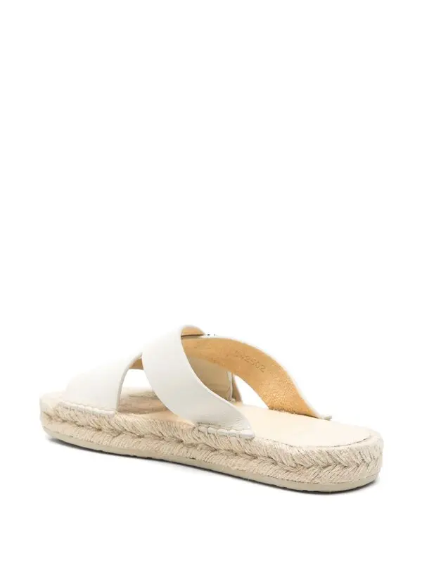 Loewe Petal Leather Sandals - White