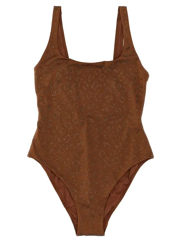 MC2 SAINT BARTH Lora One-piece Swimsuit - Brown