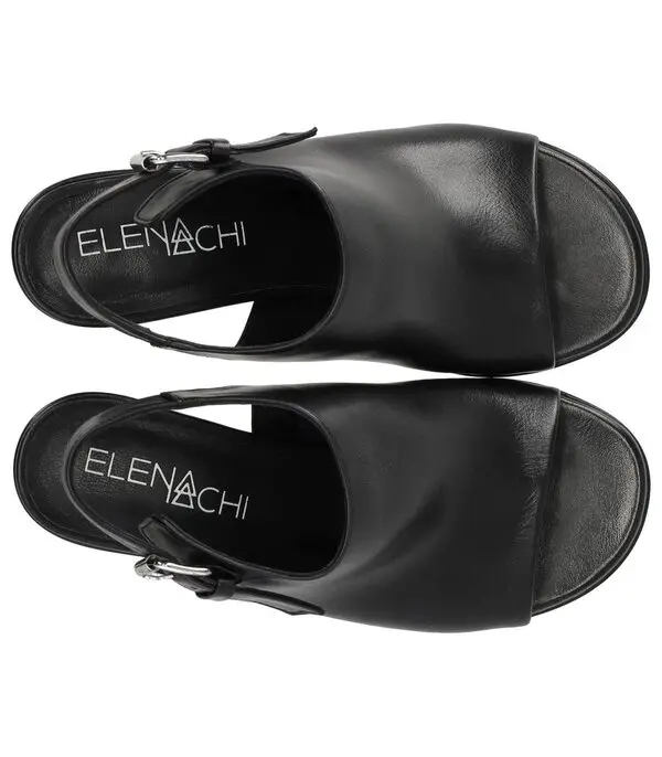 Elena Iachi Heeled Leather Sandals