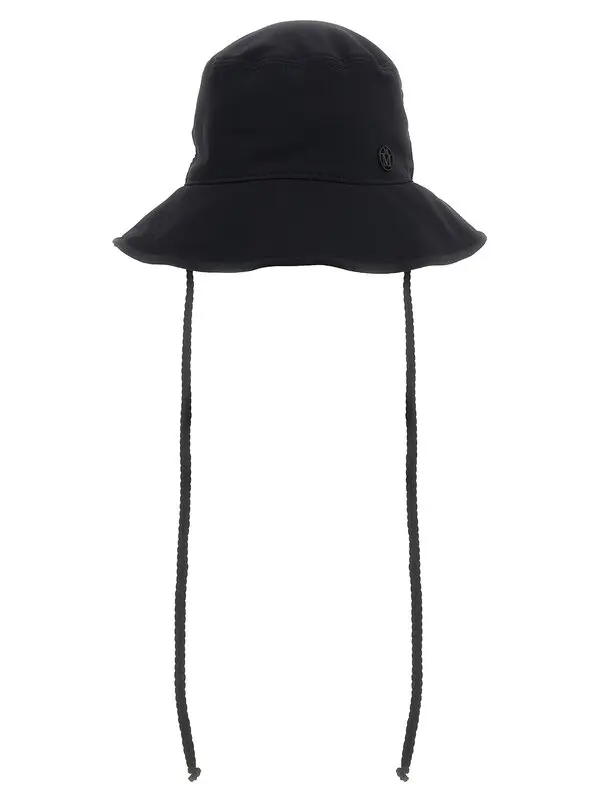 MAISON MICHEL Angele Bucket Hat - Black