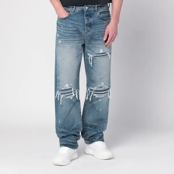 Amiri Washed Cotton Denim Jeans