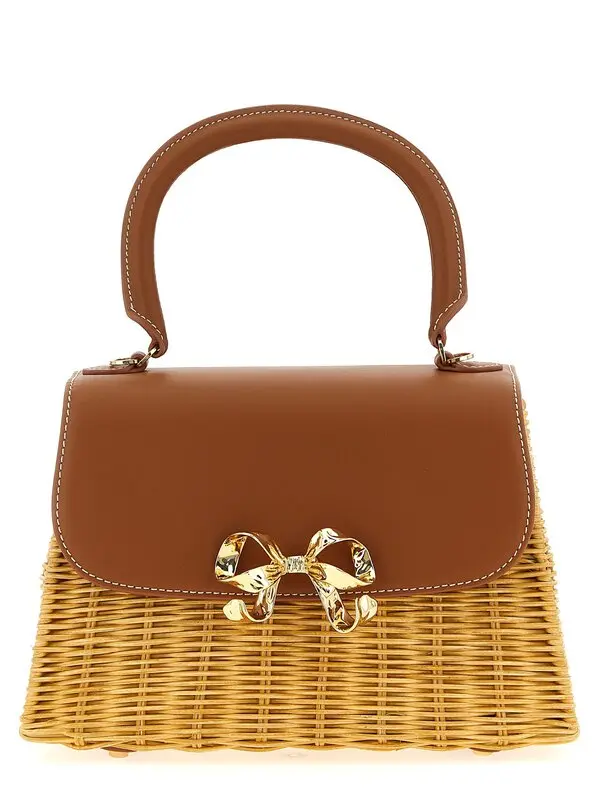 SELF-PORTRAIT Rattan Mini Bow Bag