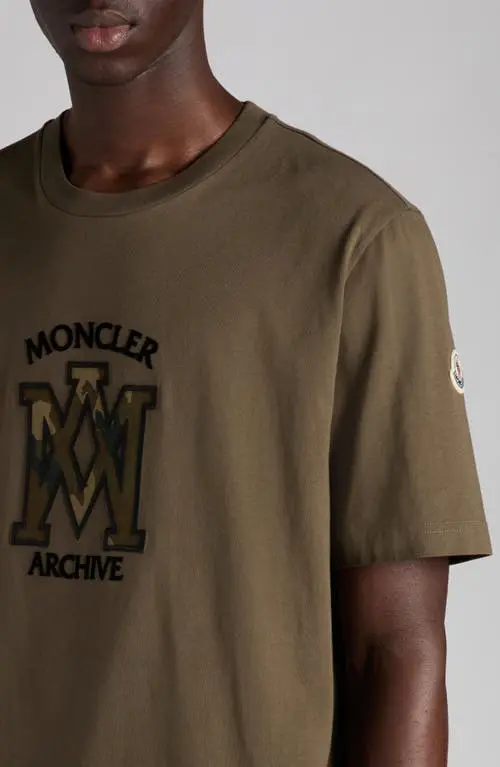 Moncler Logo Patch Cotton T-shirt
