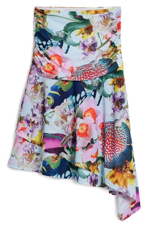 Desigual Printed Asymmetric Maxi Skirt