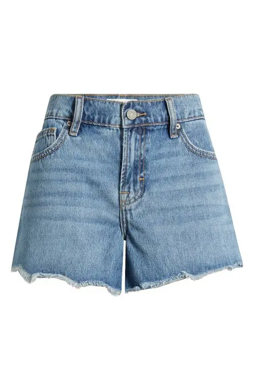 HIDDEN JEANS Frey Hem Cutoff Denim Shorts