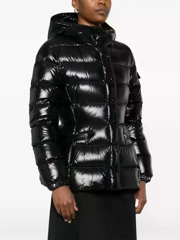 Moncler Hooded Quilted Jacket - Black